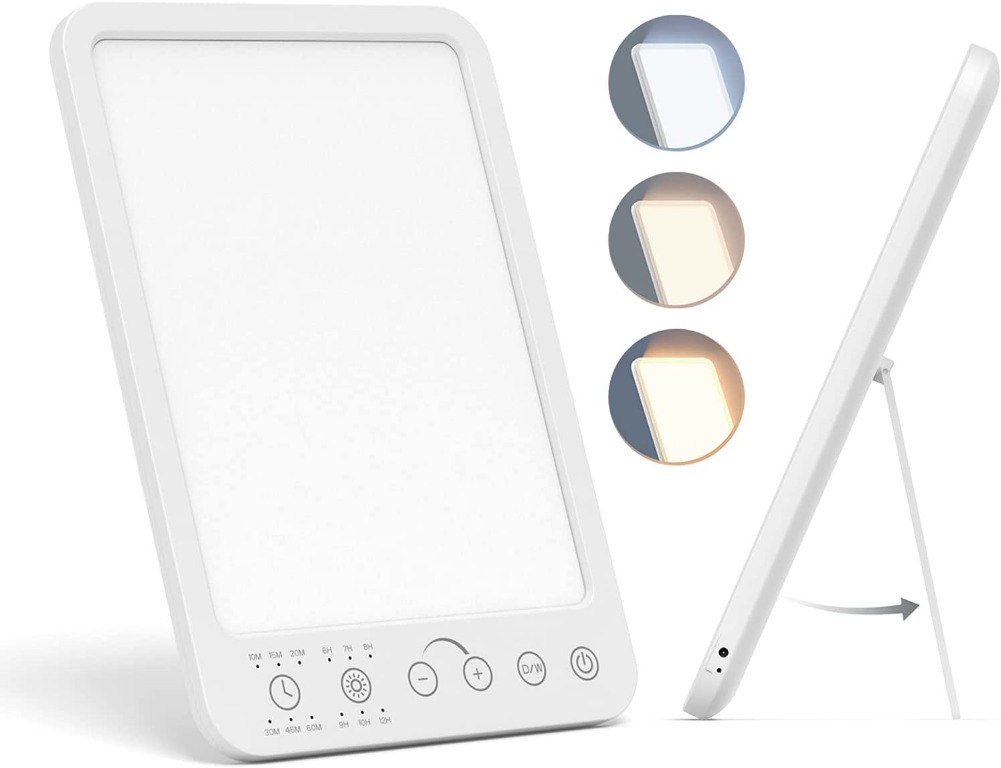 SAD Lamp, UV-Free Light Therapy Lamp, 12000 Lux Sad Light Lamp LED ...