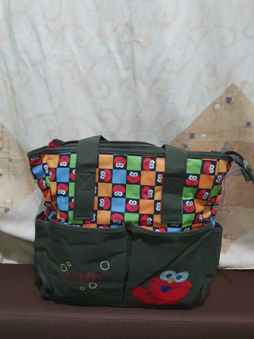 Sesame Street Elmo Diaper Bag, Babies & Kids, Going Out, Diaper Bags ...