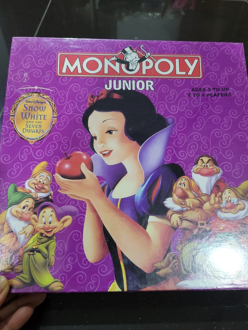 Snow White Monopoly Junior, Hobbies & Toys, Toys & Games on Carousell