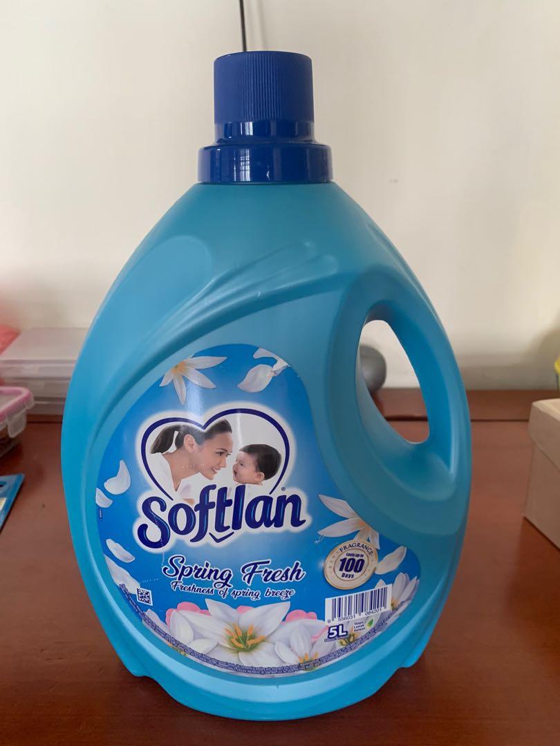 Softlan Anti Wrinkles Fabric Softener, Spring Fresh, 5L, Furniture ...