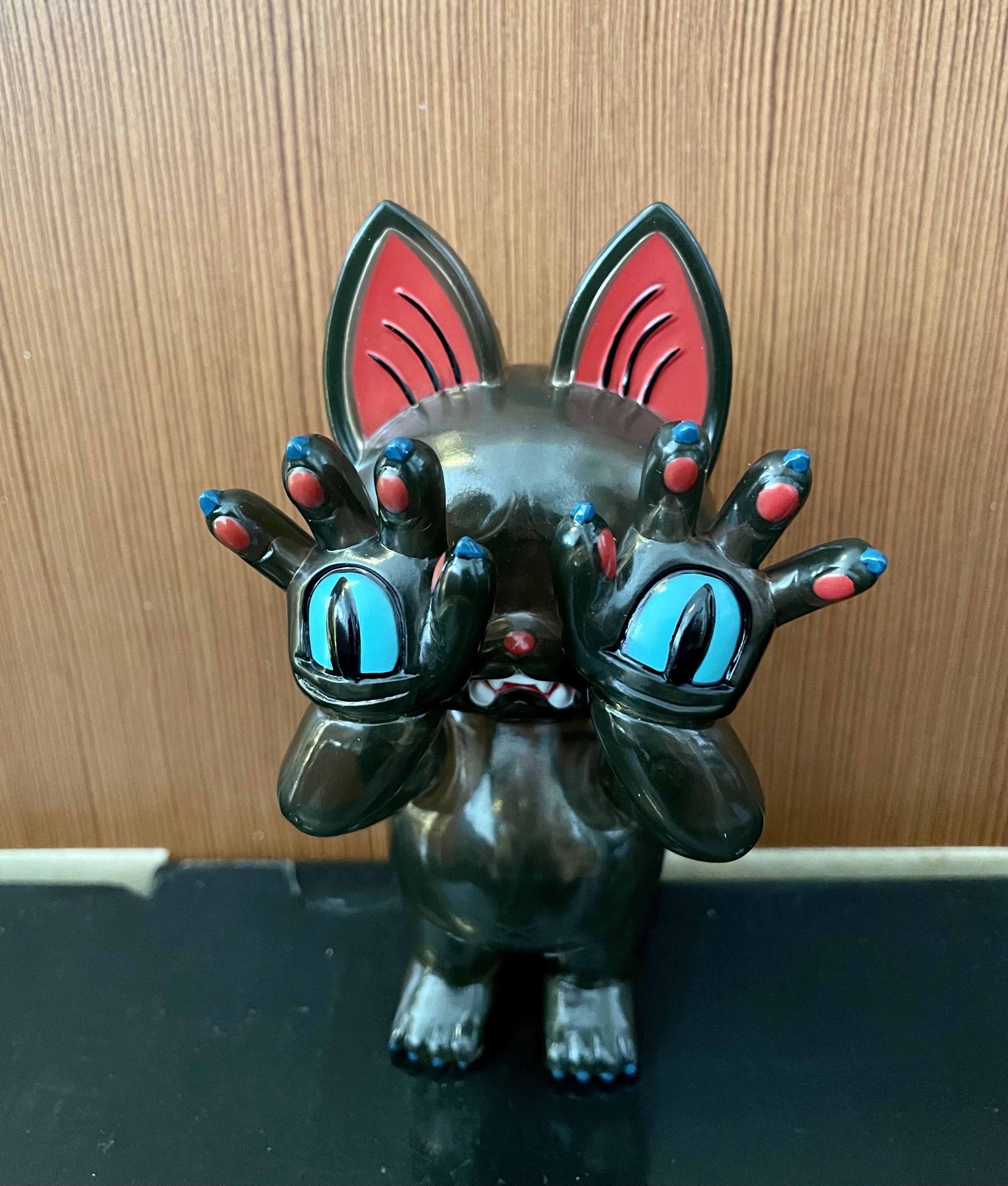 Sofubi grapebrain onigiri cat translucent black, Hobbies & Toys, Toys ...