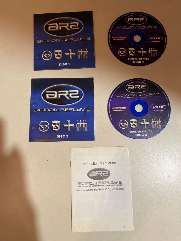Sony PlayStation 2 action replay 2 disc, 電子遊戲, 遊戲機配件, 遊戲週邊商品 - Carousell
