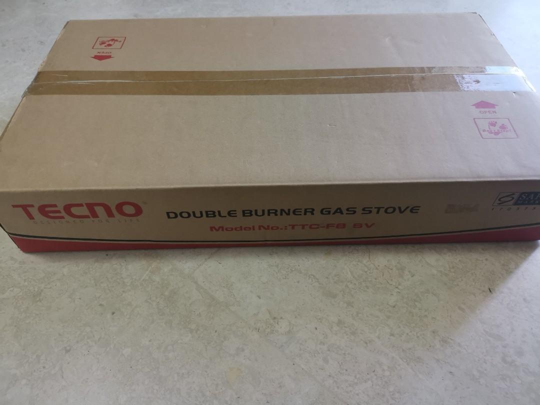 Tecno double burner gas stove, Furniture & Home Living, Kitchenware ...