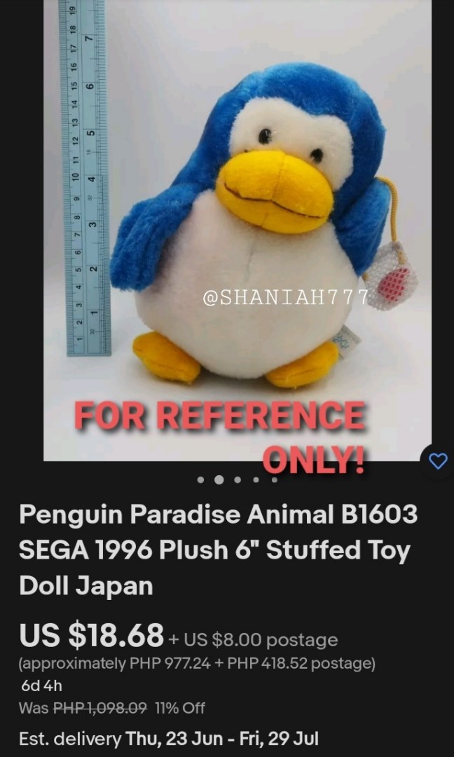 VTG.Authentic PAPIPU PENGUIN 1980's "Penguin Memories"Animal SEGA 7 ...