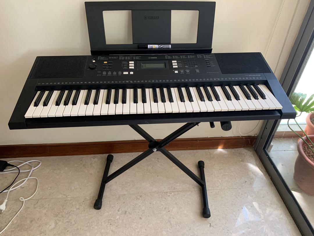 Yamaha e343 piano keyboard, Hobbies & Toys, Music & Media, Musical ...