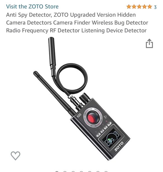 ZOTO Store 5.0 out of 5 stars3 Reviews Anti Spy Detector, ZOTO Upgraded ...