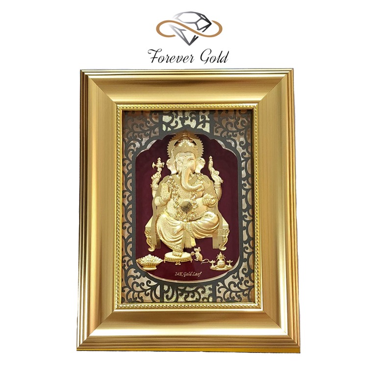 24K Gold Indian God Frame, Furniture & Home Living, Home Decor, Other ...