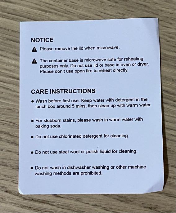 1 x Uniqlo Bento Lunch Box Set BNIB, Furniture & Home Living ...