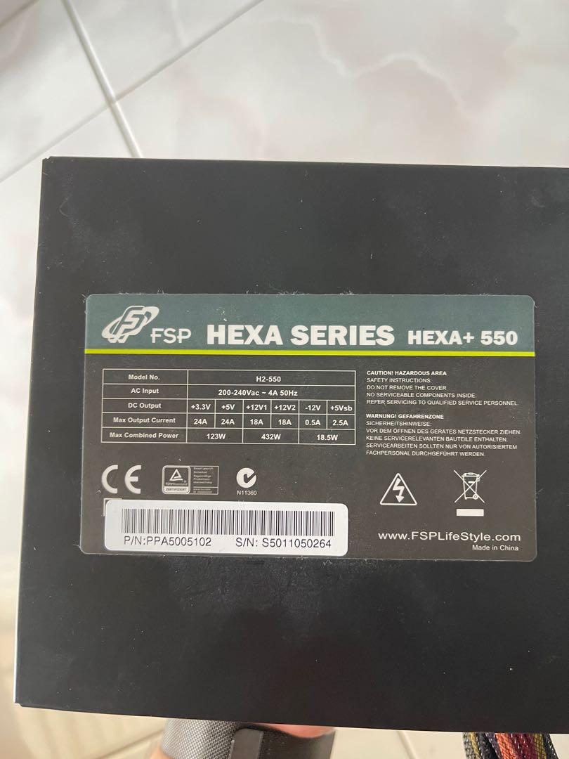 550w Hexa Power Supply PSU for Desktop, Computers & Tech, Parts ...