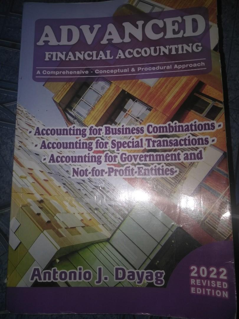 Advanced Financial Accounting by Dayag 2022 Revised Edition, Hobbies ...