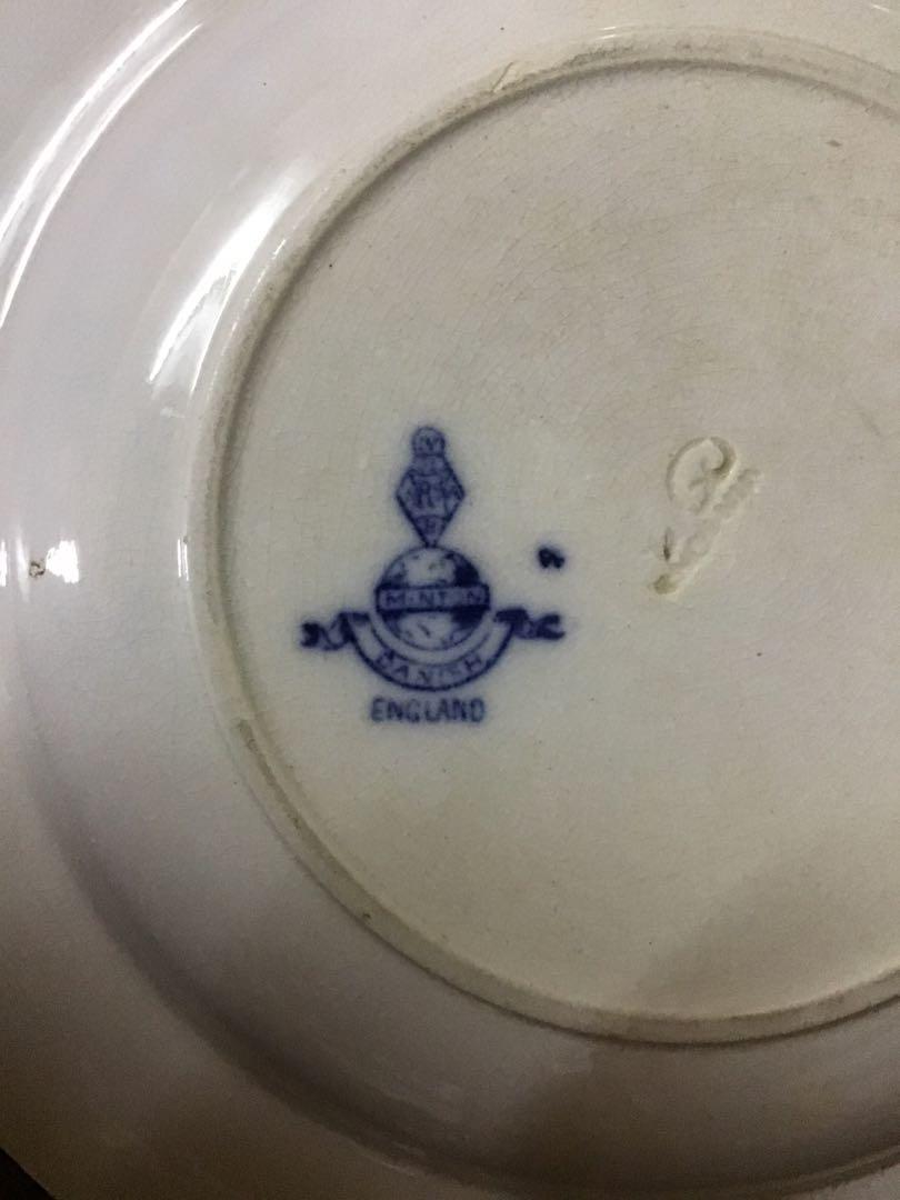 Antique Flow Blue English By Minton Danish Pattern Salad Plate C.1870 ...