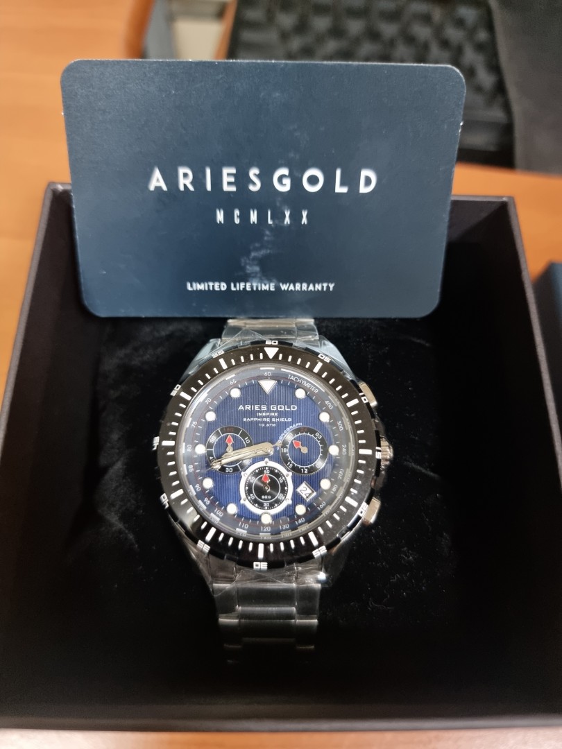 Aries Gold men's watch, Men's Fashion, Watches & Accessories, Watches ...