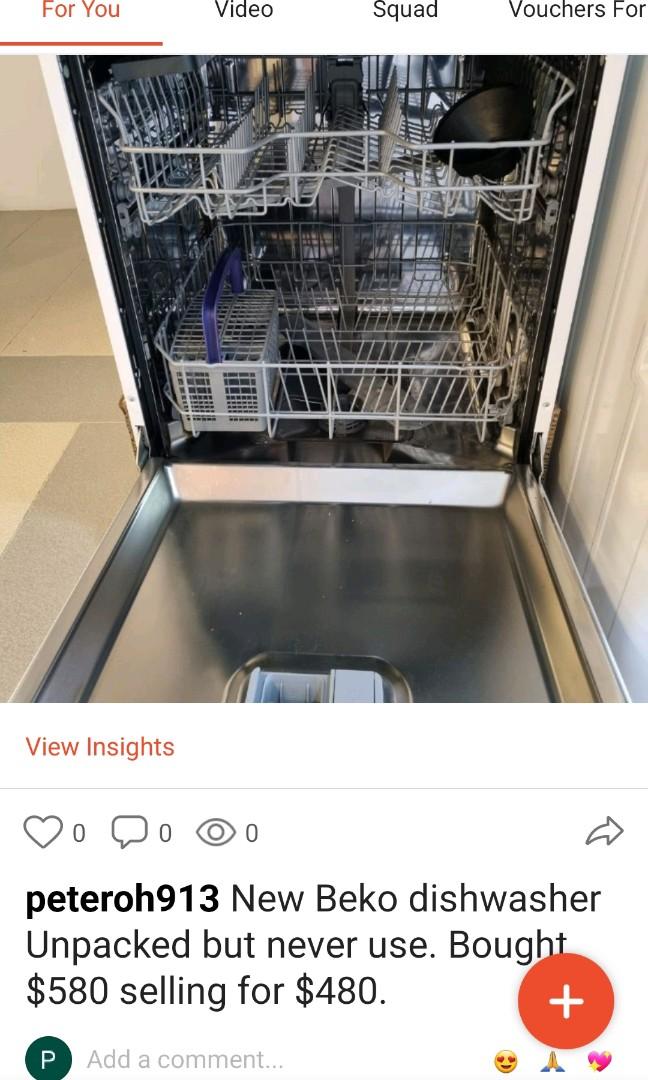 Beko dishwasher, TV & Home Appliances, Washing Machines and Dryers on ...