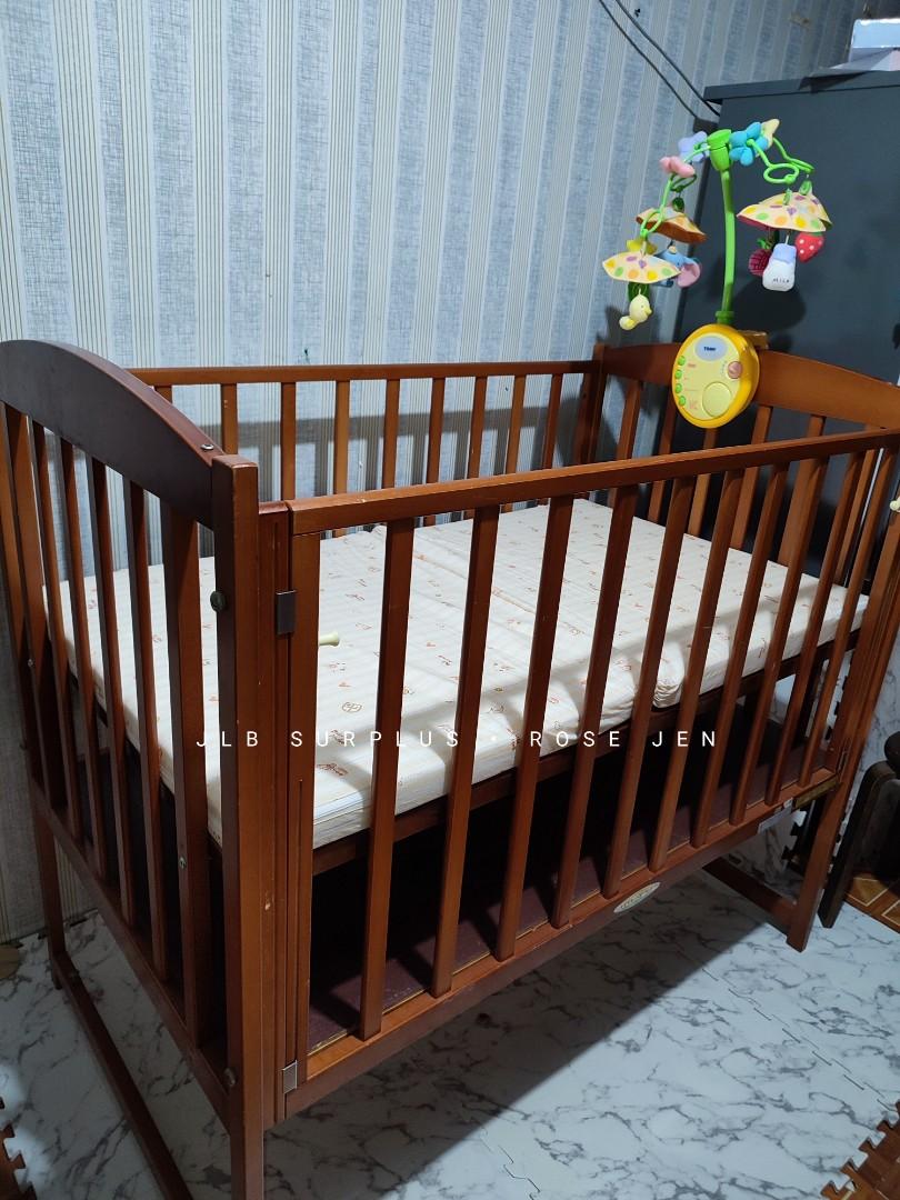 Big sized wooden crib - japan made, Babies & Kids, Baby Nursery & Kids ...