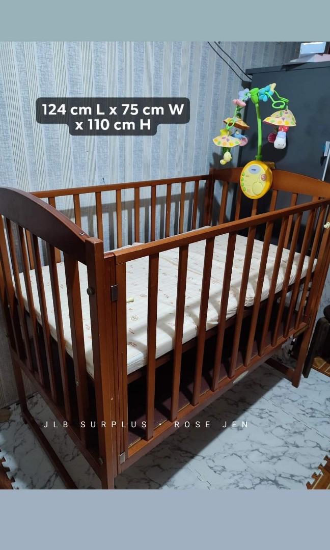 Big sized wooden crib - japan made, Babies & Kids, Baby Nursery & Kids ...