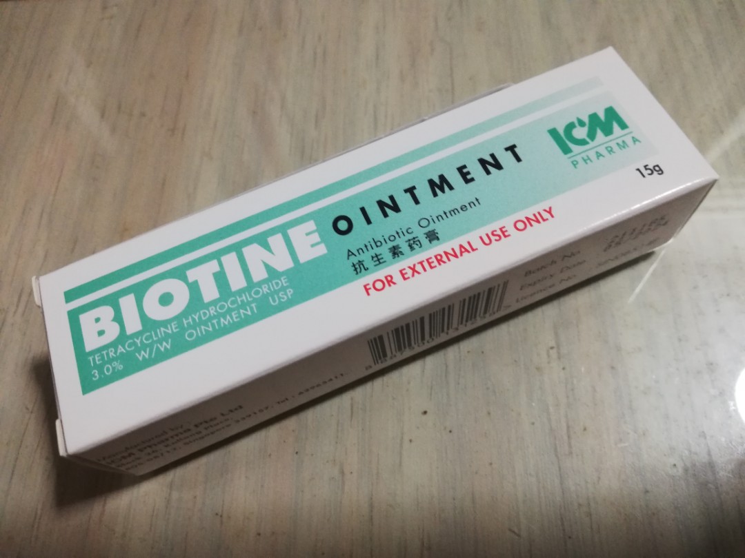 Biotine Antibiotic Ointment 15g, Health & Nutrition, Medical Supplies ...