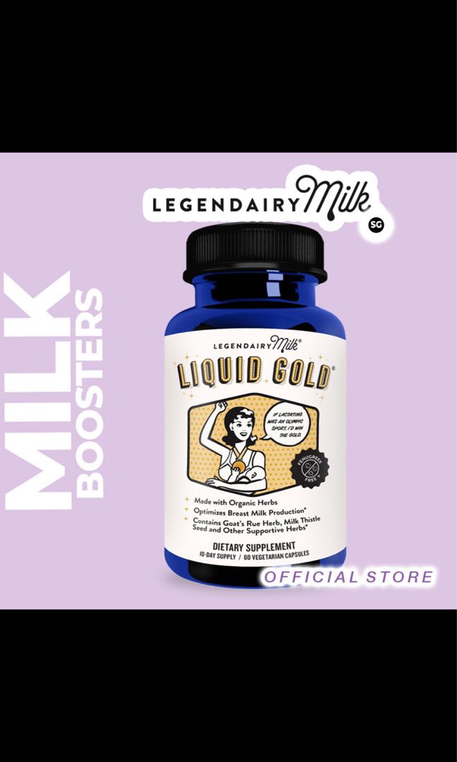BRAND NEW LEGENDAIRY MILK LIQUID GOLD 60 CAPS, Babies & Kids, Nursing ...