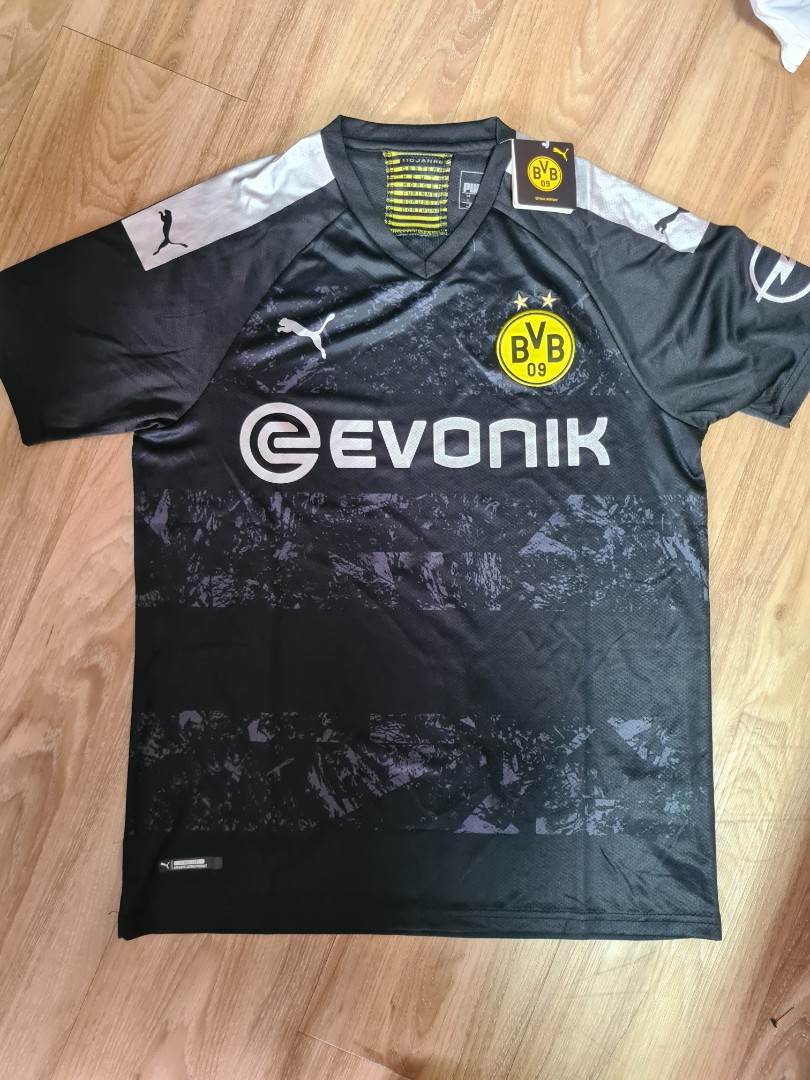 BVB Black Away Kit, Men's Fashion, Tops & Sets, Tshirts & Polo Shirts ...