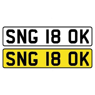 Car Number Plate Three Digit SNG 180 K (3 digit), Car Accessories, Car ...