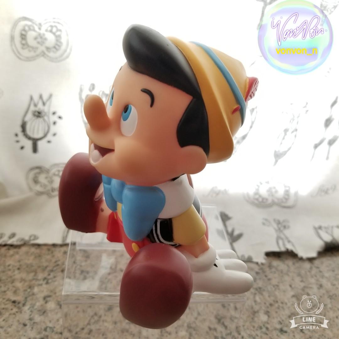Disney 日版 SCP 90年代 Pinocchio 小木偶 公仔 造型 貯錢箱 錢罌, 興趣及遊戲, 玩具 & 遊戲類 - Carousell