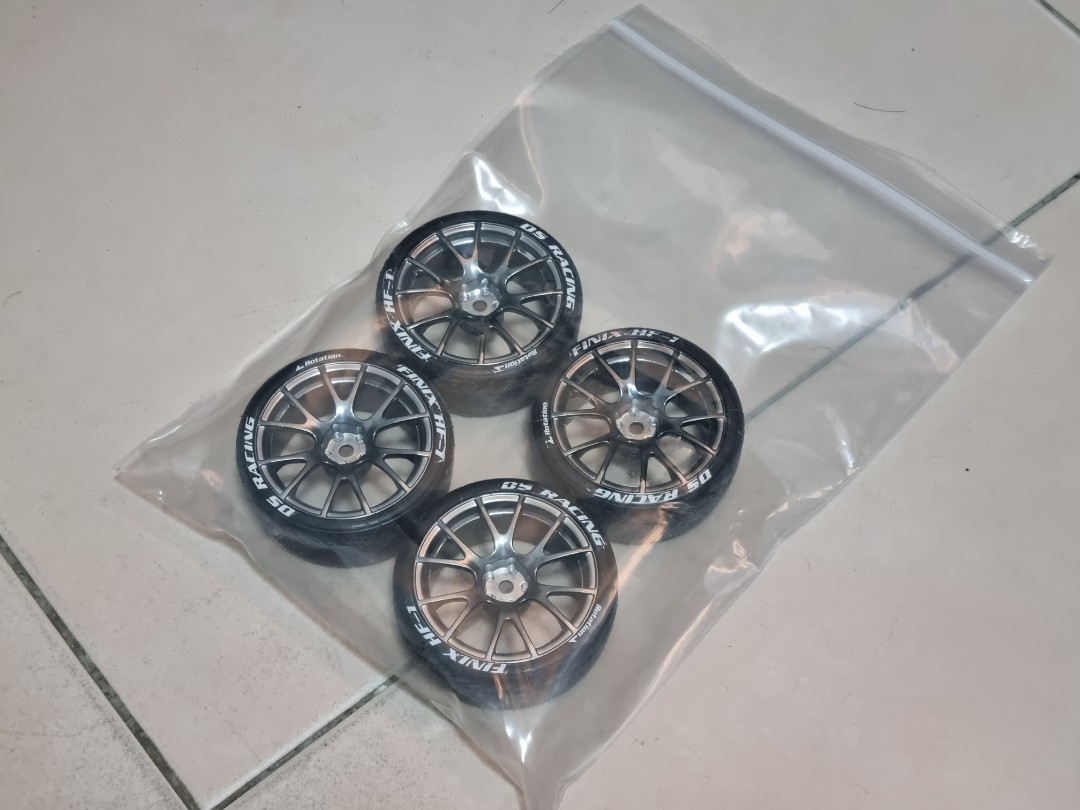 DS racing drift tires with rims, Hobbies & Toys, Toys & Games on Carousell
