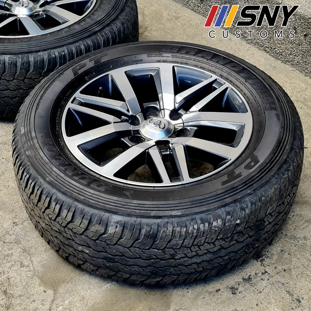 Fortuner 18 inch Mags Tires Dunlop Grandtrek HiLux Revo Vigo, Car Parts ...