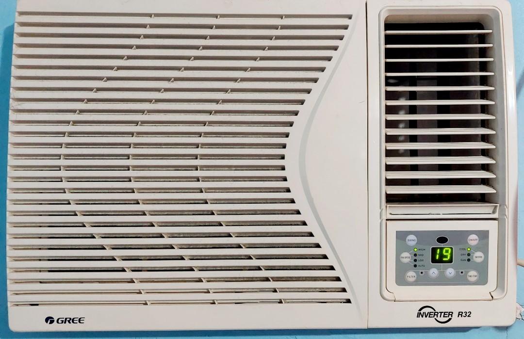 GREE 1 HP INVERTER WINDOW TYPE, TV & Home Appliances, Air Conditioning ...