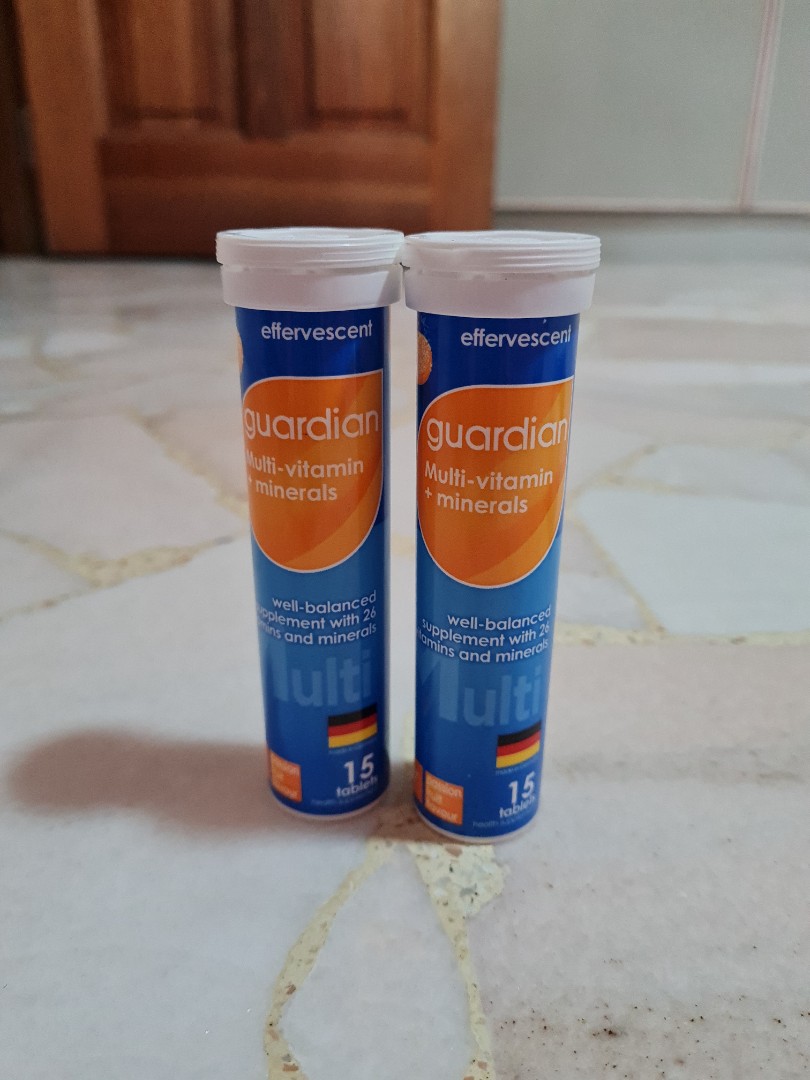 Guardian Effervescent Multi-Vitamin + Minerals, Health & Nutrition ...