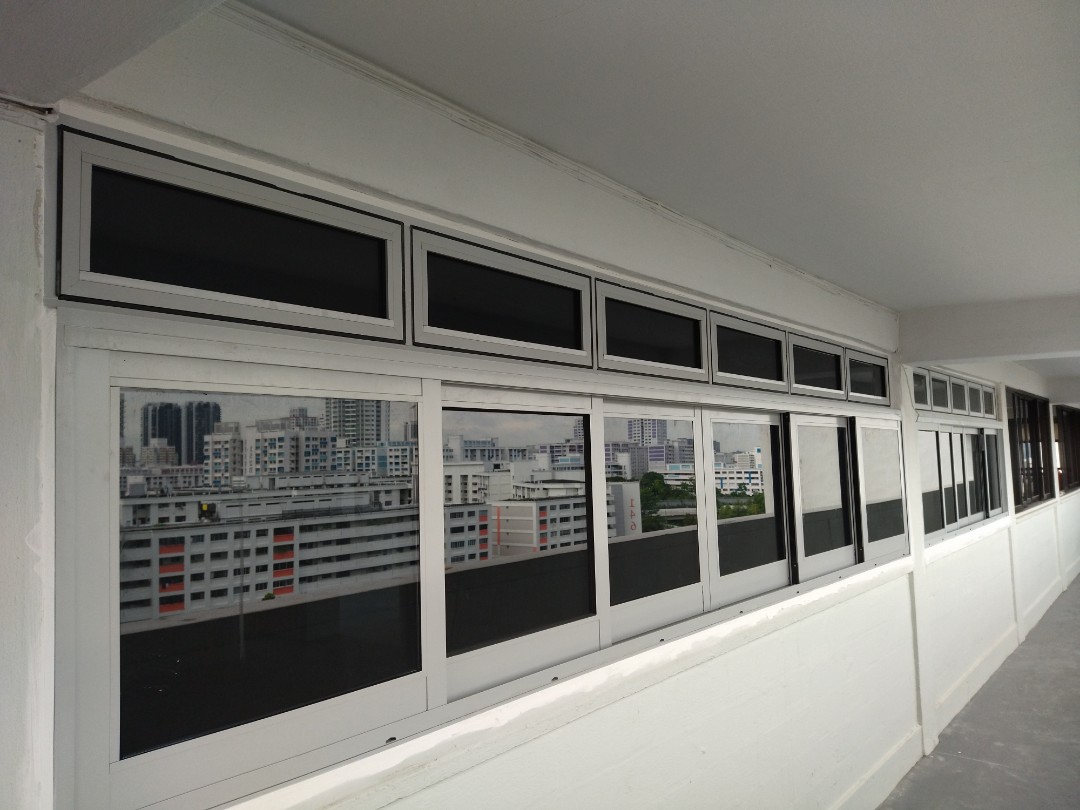 HDB Corridor Privacy film, Reflective film, Furniture & Home Living ...