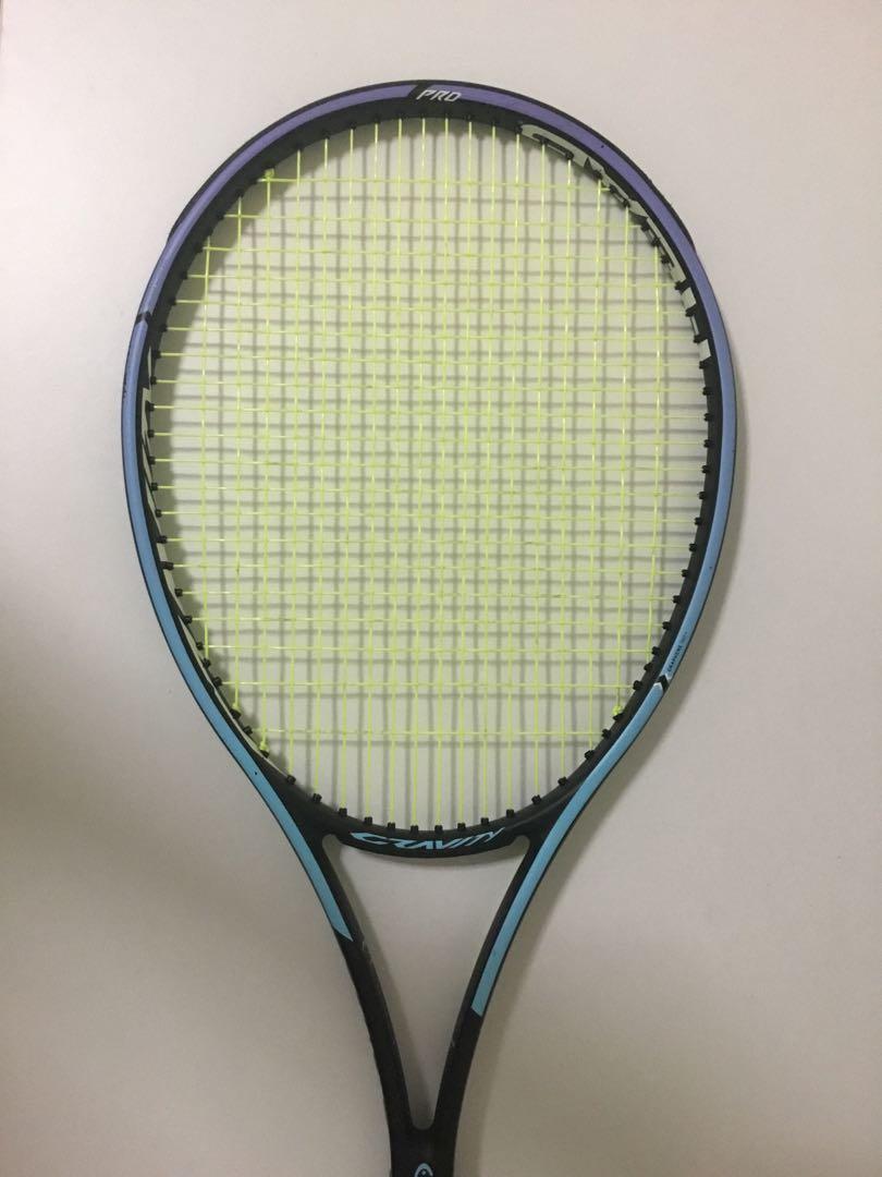 Head Gravity Pro (2021) Tennis Racket, Sports Equipment, Sports & Games ...