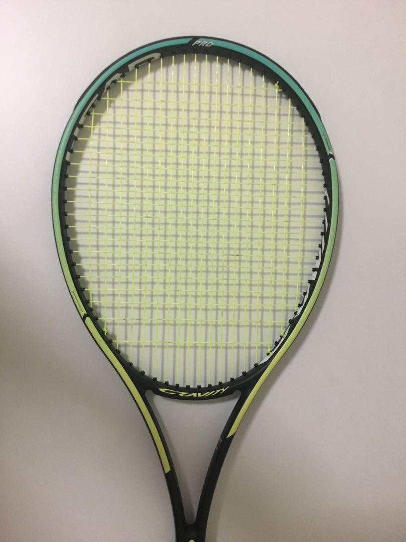 Head Gravity Pro (2021) Tennis Racket, Sports Equipment, Sports & Games ...