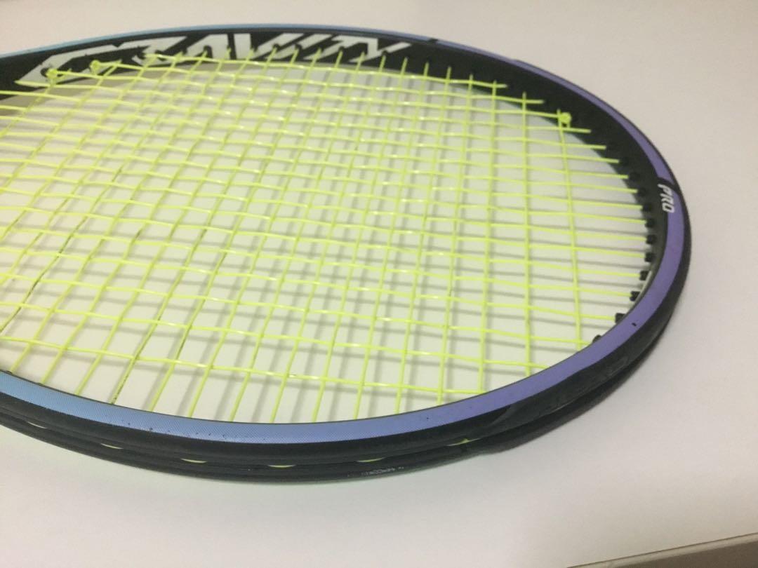 Head Gravity Pro (2021) Tennis Racket, Sports Equipment, Sports & Games ...