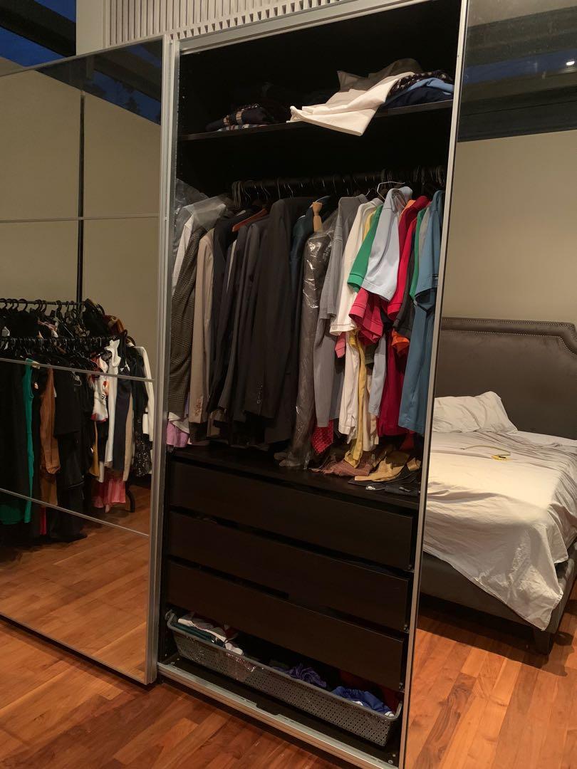 Custom built IKEA PAX KOMPL 3 UNIT Wardrobe (see description ...