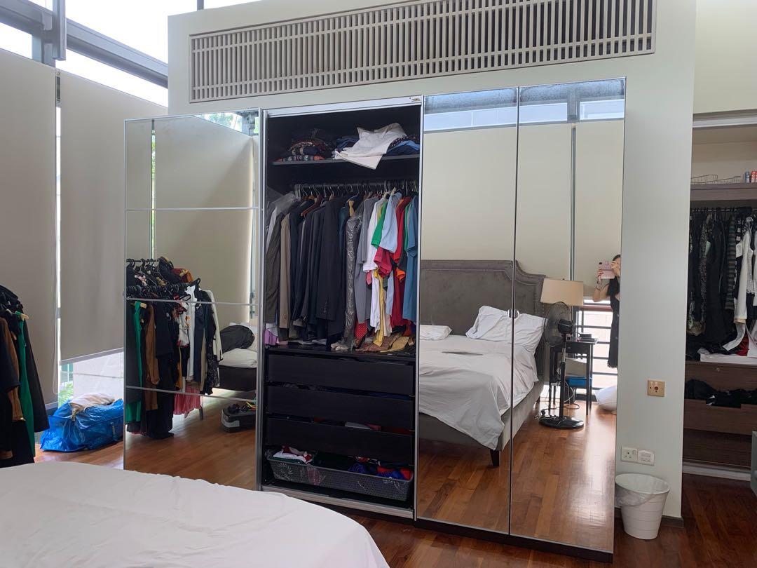 Custom built IKEA PAX KOMPL 3 UNIT Wardrobe (see description ...