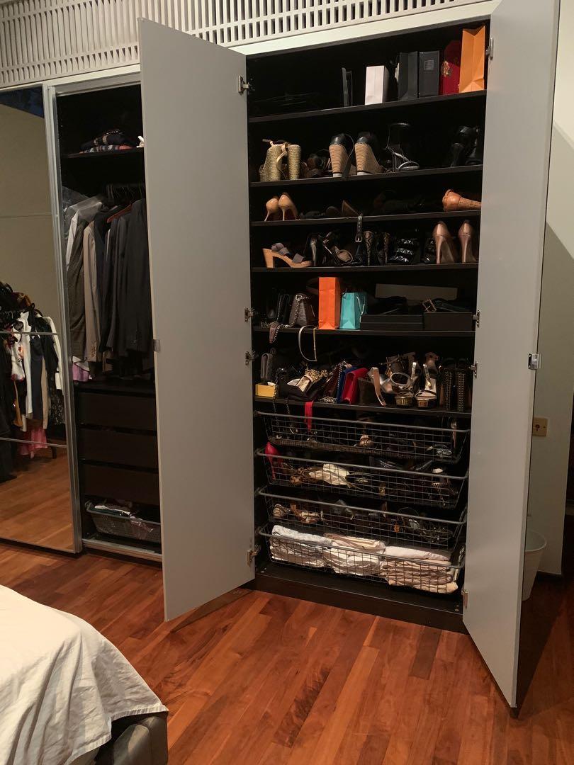 Custom built IKEA PAX KOMPL 3 UNIT Wardrobe (see description ...