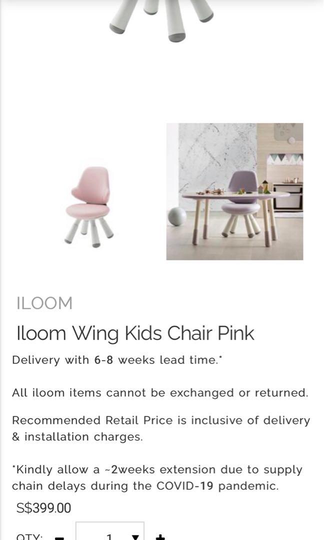 iLoom study table and chair, Furniture & Home Living, Furniture, Tables ...