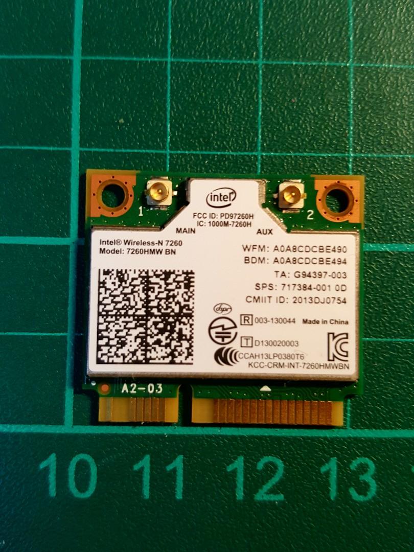 ( 無線網路 + 藍芽 ) 介面卡 WIFI Card Half Mini PCIe PCI-e Intel Wireless-N 7260 7260HMW BN + Bluetooth 4. ...
