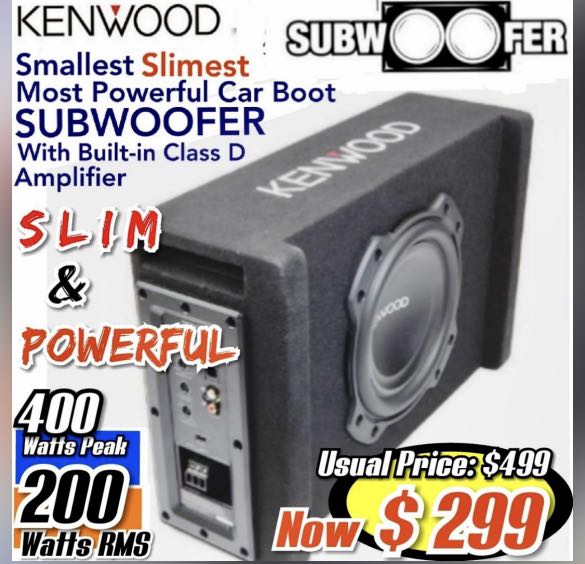 Kenwood subwoofer for car boot, Audio, Soundbars, Speakers & Amplifiers ...