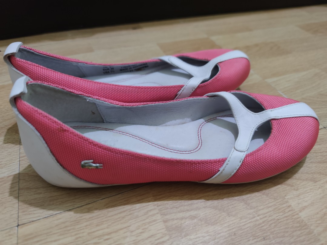 Lacoste Charm 2, Women's Fashion, Footwear, Flats & Sandals on Carousell