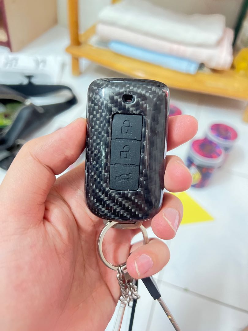 Lancer ex to Evo x carbon fiber key cover, Car Accessories, Accessories ...