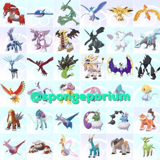 Shiny Alola Legendary & Mythical Pokemon (Pokemon Sword & Shield ...