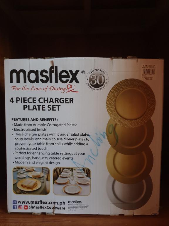 Masflex Charger Plate Set, Furniture & Home Living, Kitchenware ...