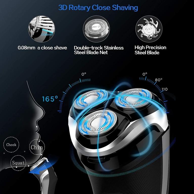 MAX-T Upgraded 3D ProSkin Wet & Dry Men's Electric Shaver, Rechargeable ...