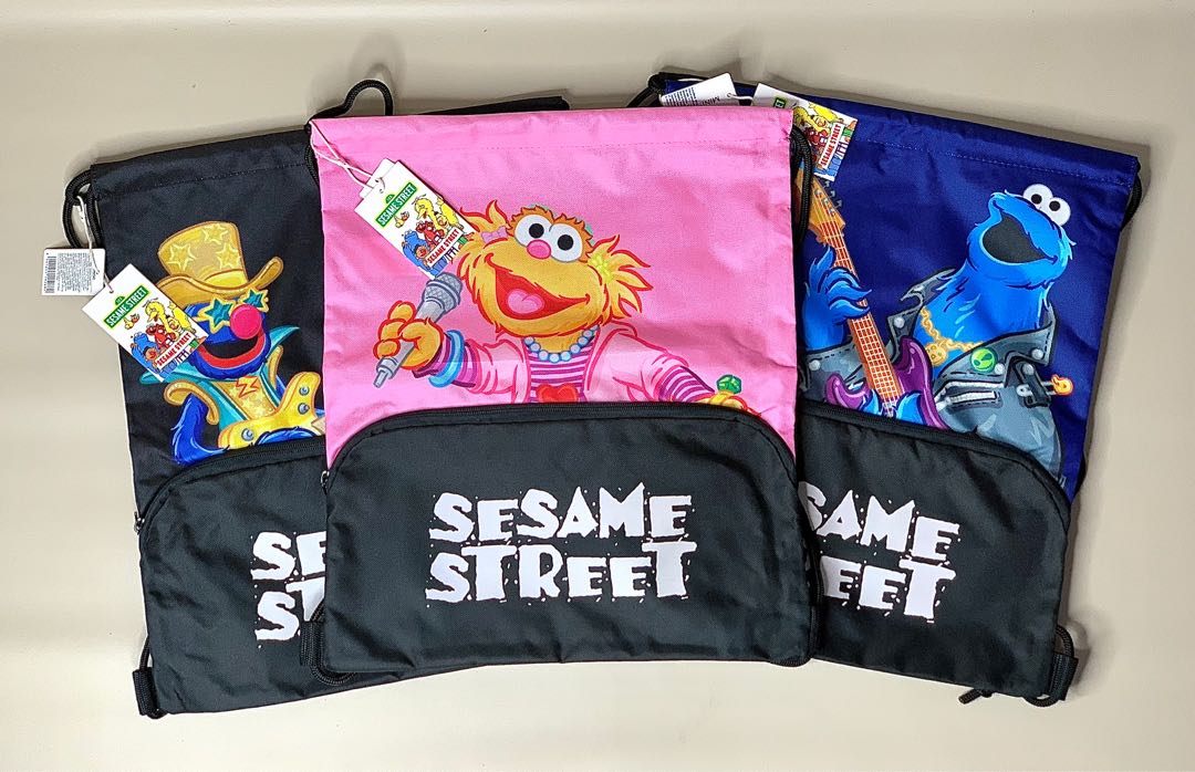 Miniso Sesame Street Tas Serut Tas Ransel Backpack Original, Fesyen ...