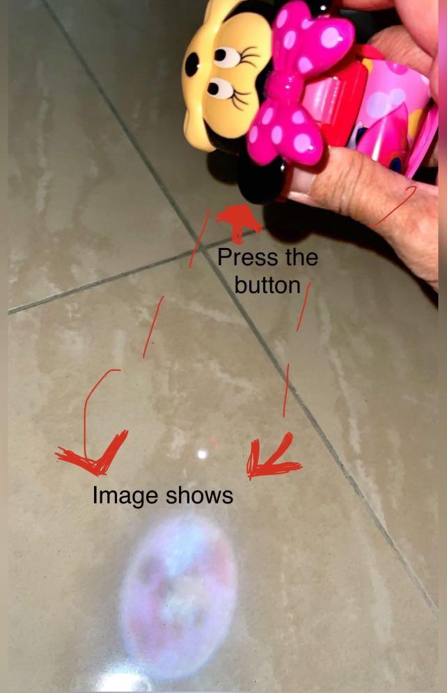 MINNIE MOUSE PROJECTOR WATCH, Babies & Kids, Babies & Kids Fashion on ...