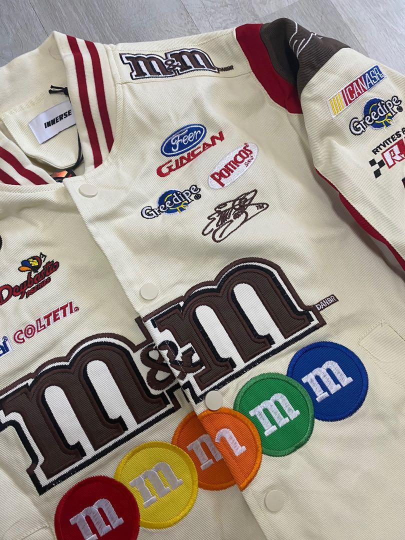 M&M's White Racing Jacket, Men's Fashion, Coats, Jackets and Outerwear ...