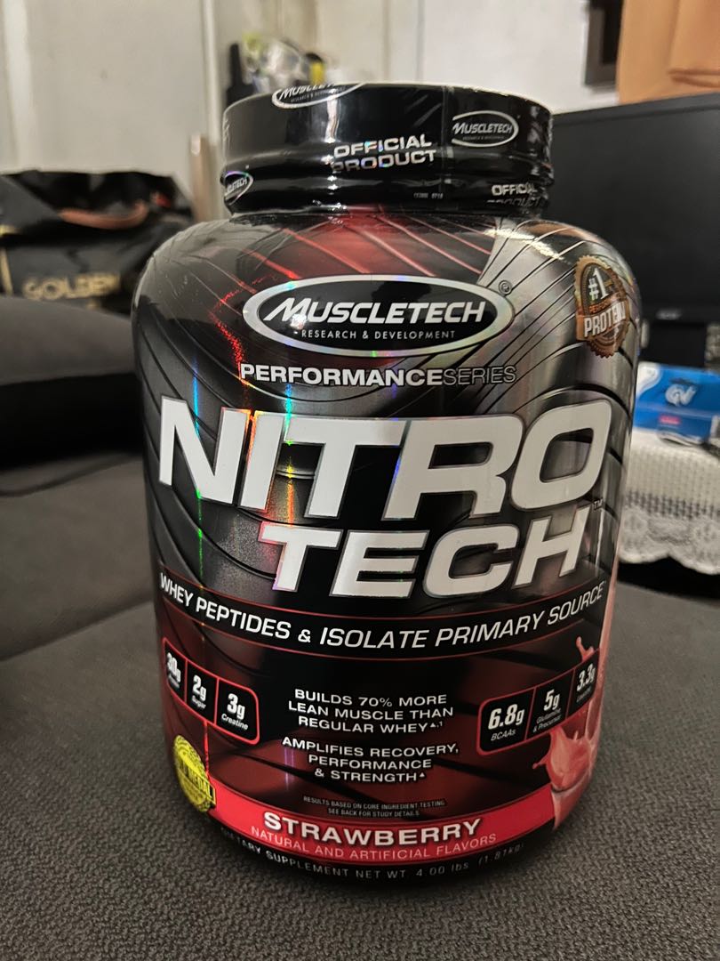 MuscleTech Nitro-Tech Whey Protein (4 Pound) Expiry: 06/2024, Health ...