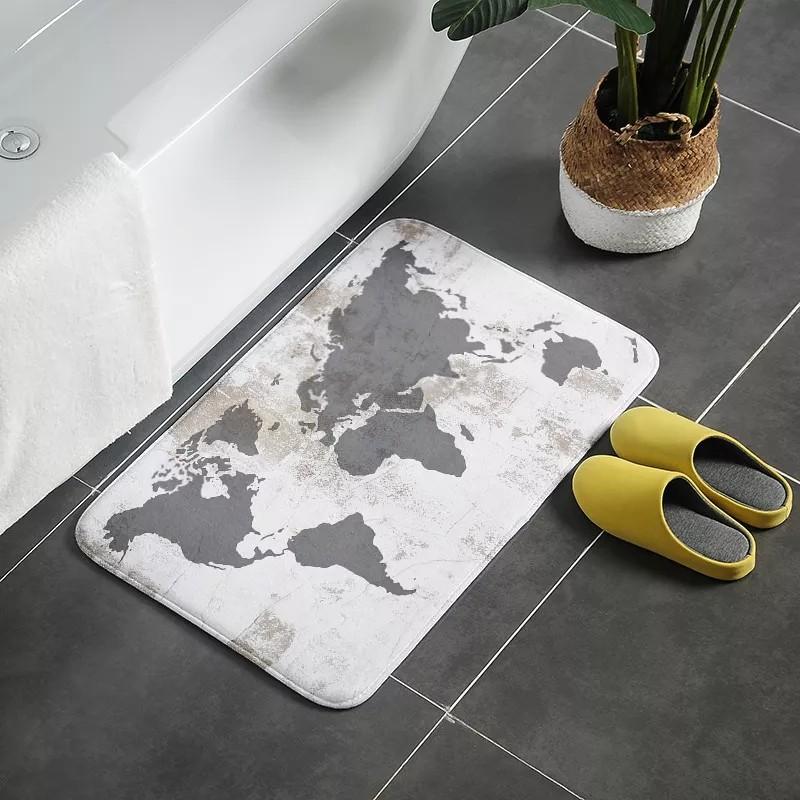 Map Of The World Floor Mat | Floor Roma