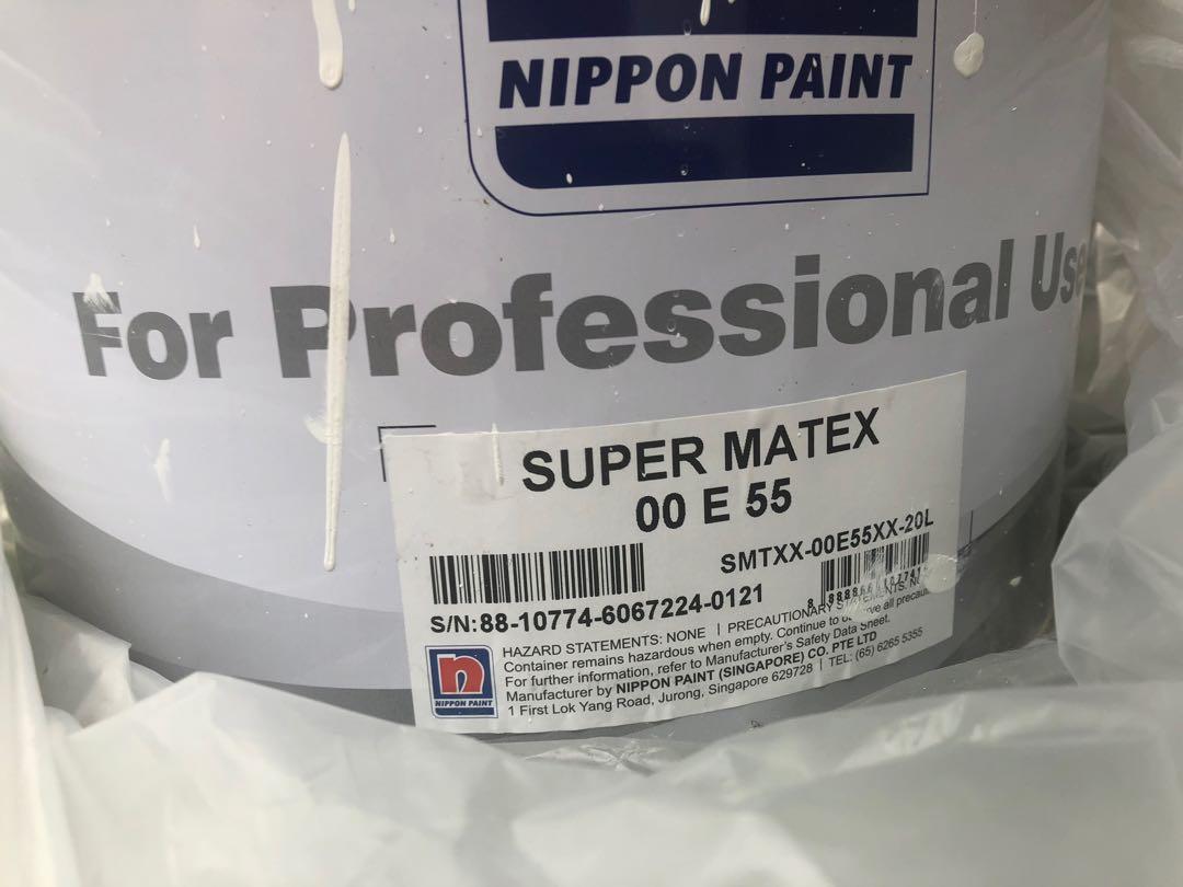 Nippon 20L white Super Matex (00E55), Everything Else on Carousell