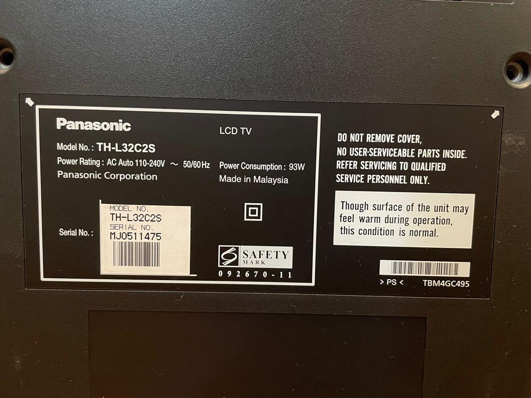 Panasonic 32 Inch TV, TV & Home Appliances, TV & Entertainment, TV on ...